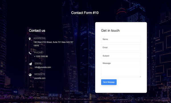 Best Free HTML Form Templates in 2022 - Pixel Perfect HTML