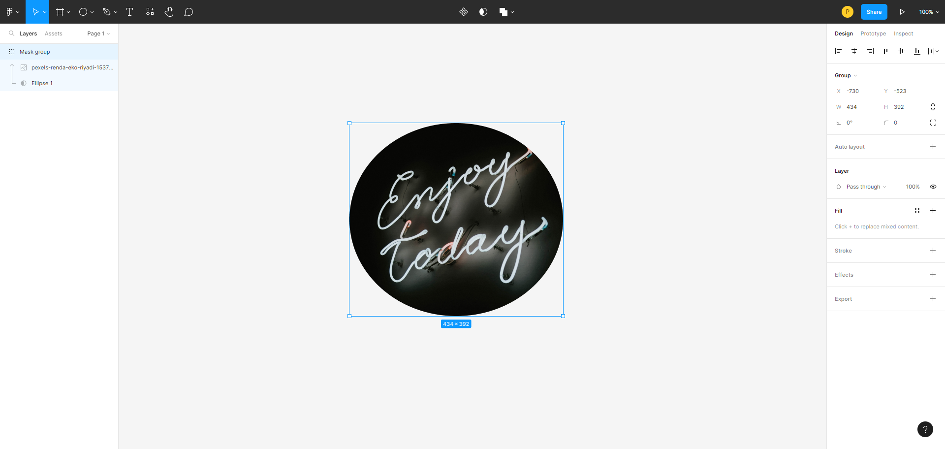 Mask for Images in Figma